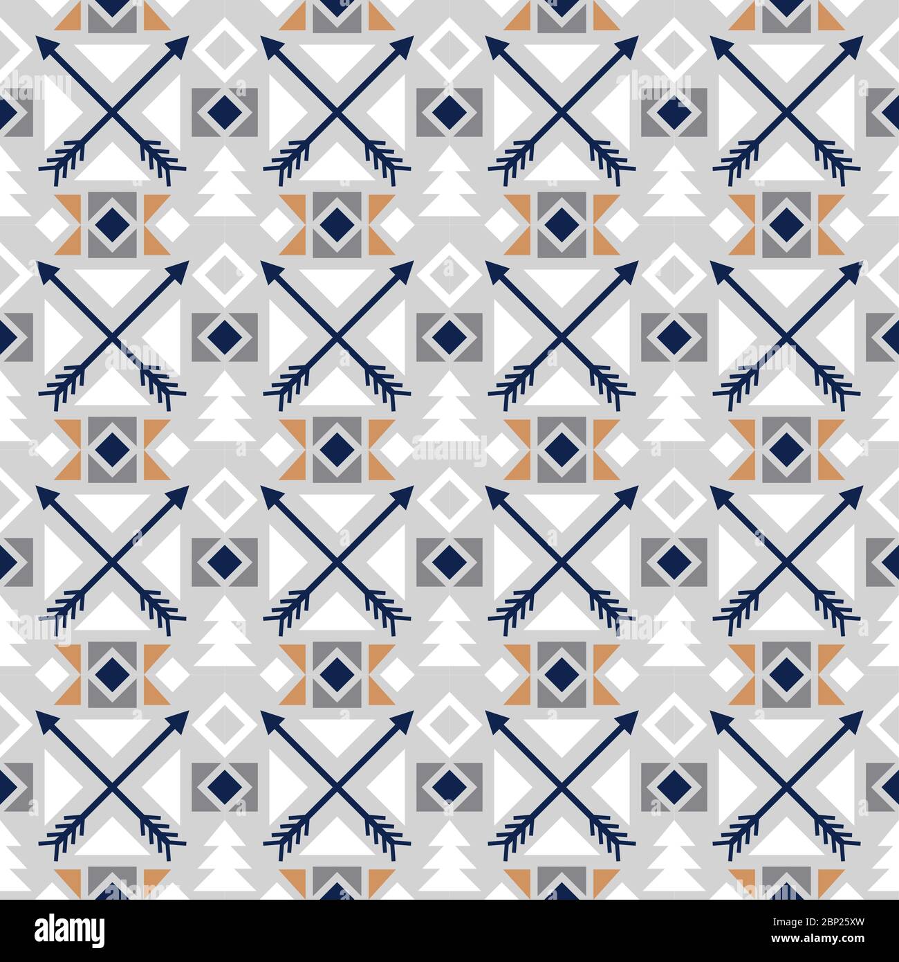 Arrows background. Vector colored ethnic seamless pattern with arrow ...