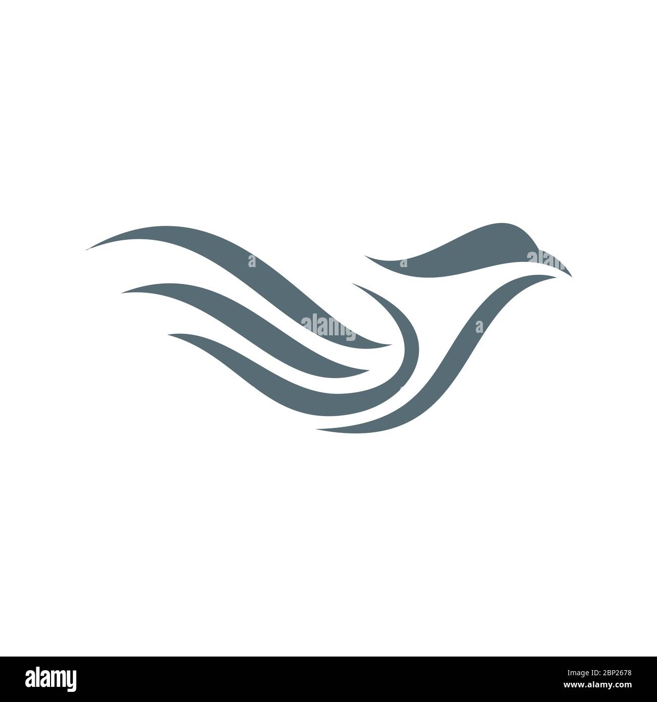 Swoosh Bird Logo Template Illustration Design. Vector EPS 10 Stock ...