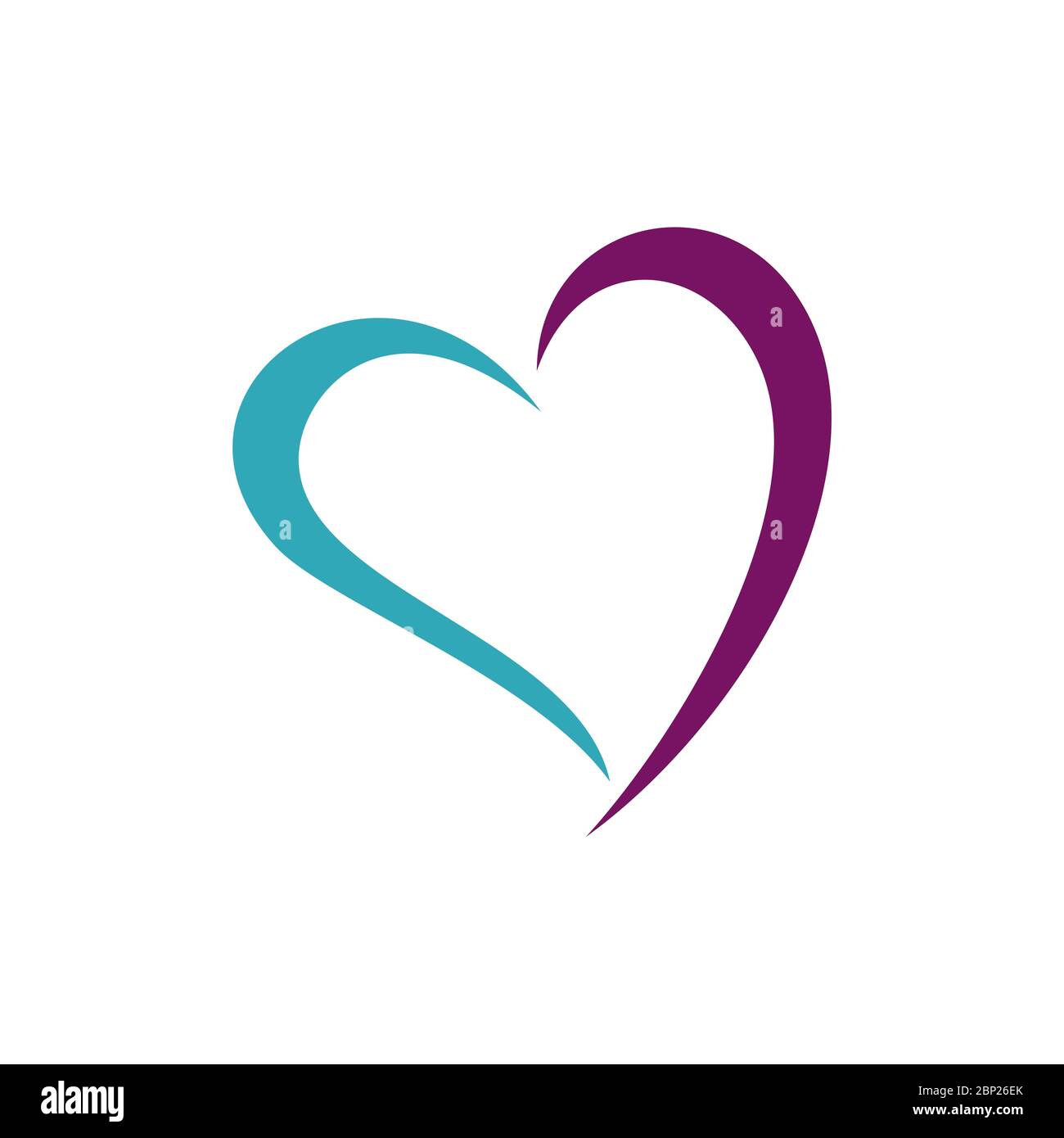 Love Heart Logo Template Illustration Design. Vector EPS 10 Stock Photo ...