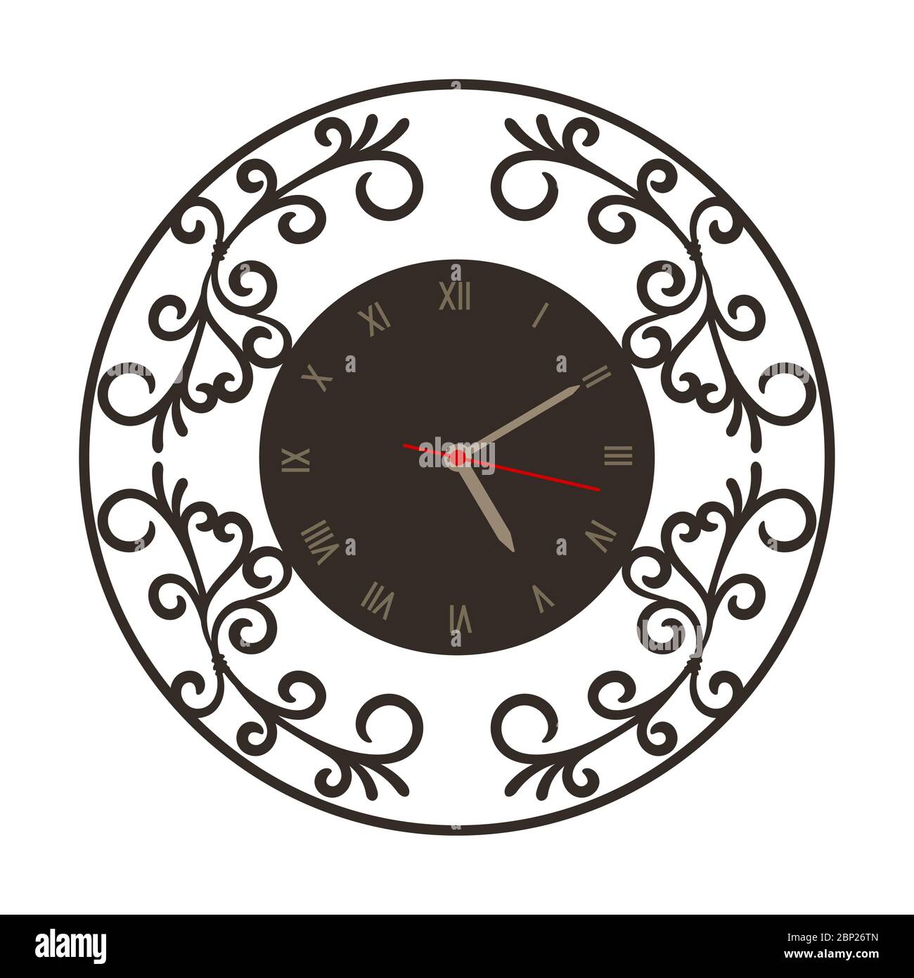 Historic mechanical clock Stock Vector Images - Alamy