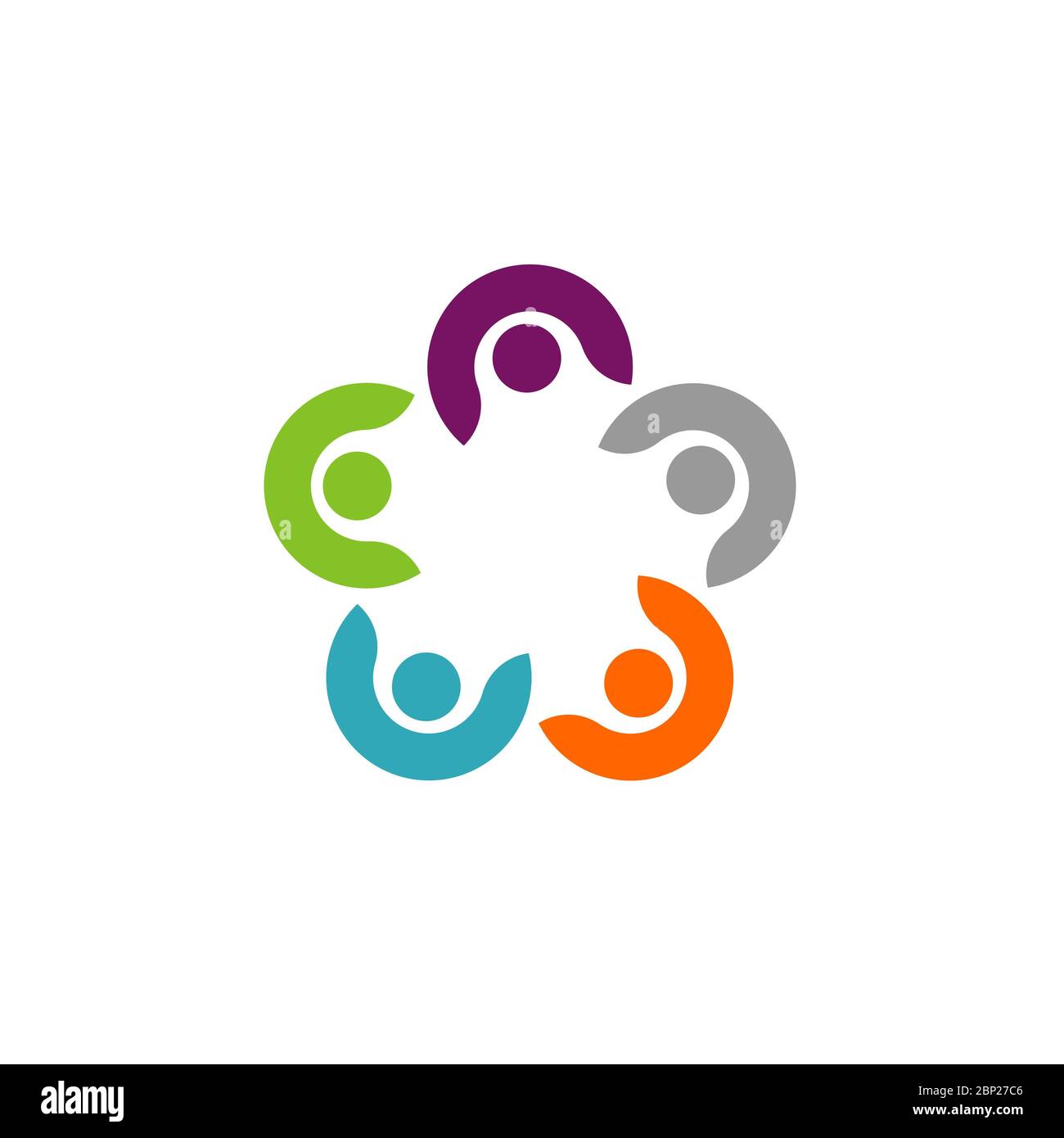 Human Figure Star Abstract Logo Template Illustration Design. Vector ...