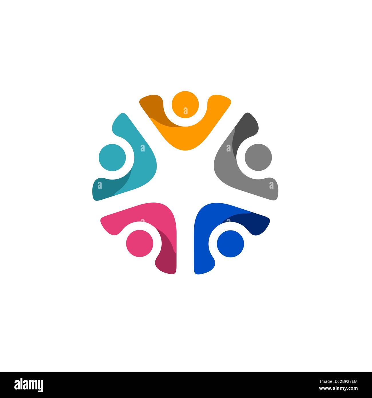 Teamwork Colorful Star Logo Template Illustration Design. Vector EPS 10 ...