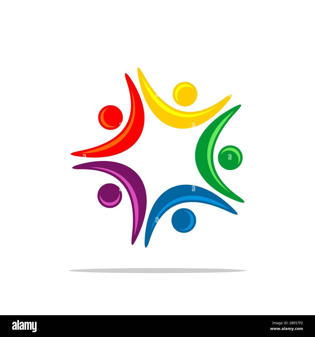 Teamwork Colorful Star Logo Template Illustration Design. Vector EPS 10 ...