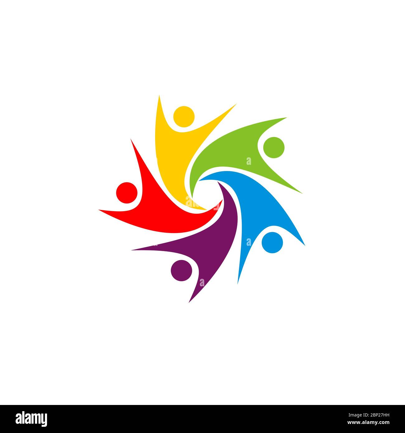 Teamwork Colorful Star Logo Template Illustration Design. Vector EPS 10 ...