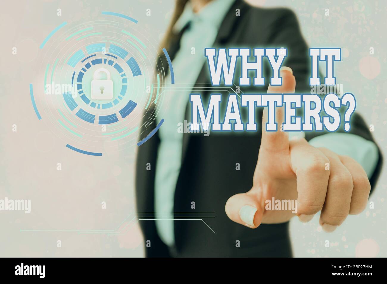 Text sign showing Why It Matters Question. Business photo showcasing ...