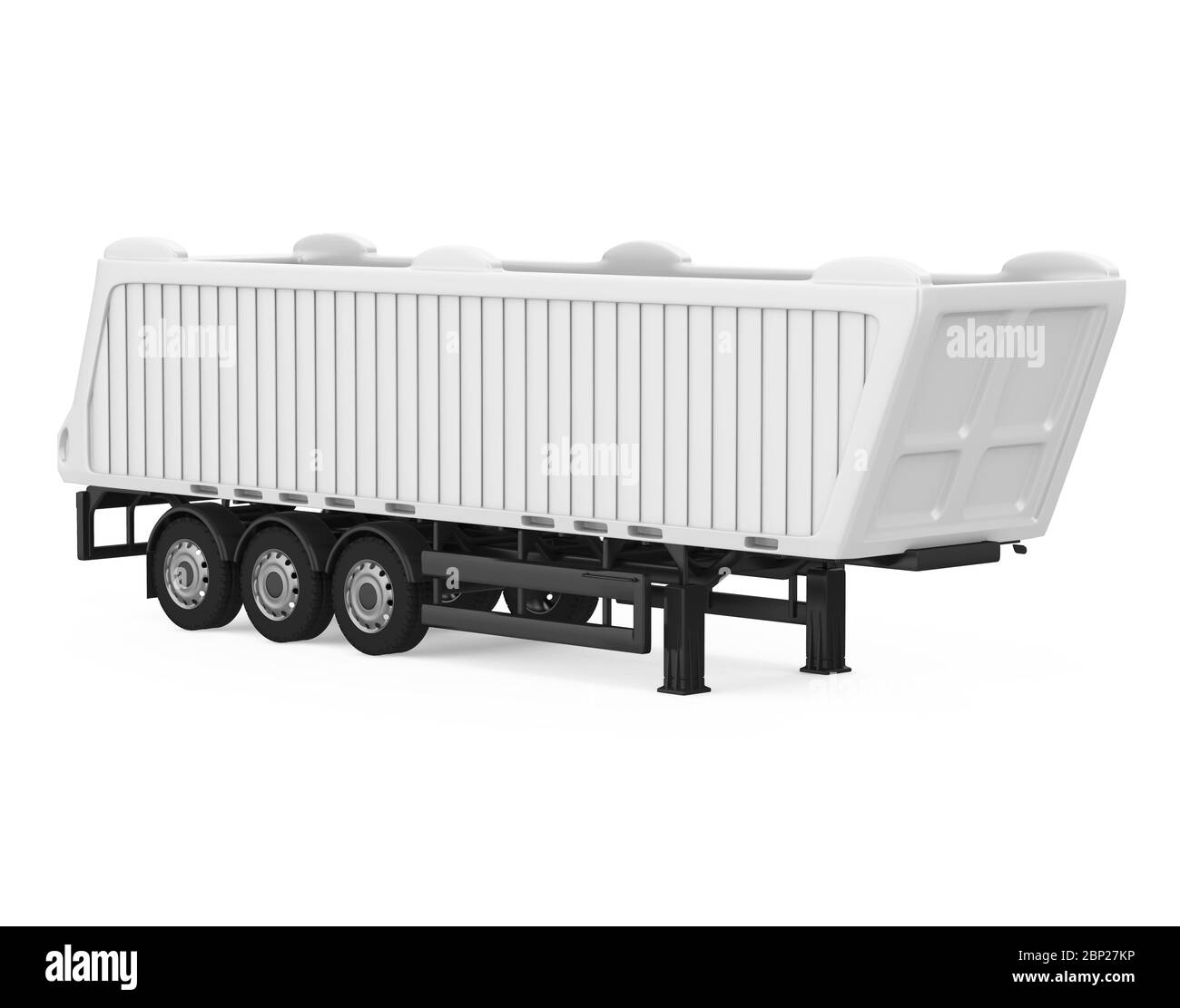 Construction truck trailer Black and White Stock Photos & Images - Alamy