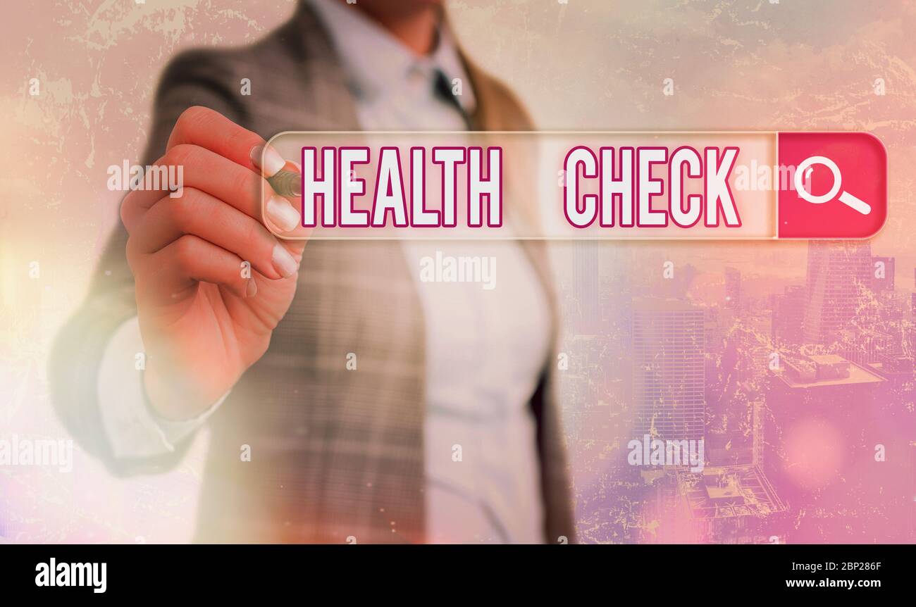 Conceptual hand writing showing Health Check. Concept meaning Medical ...