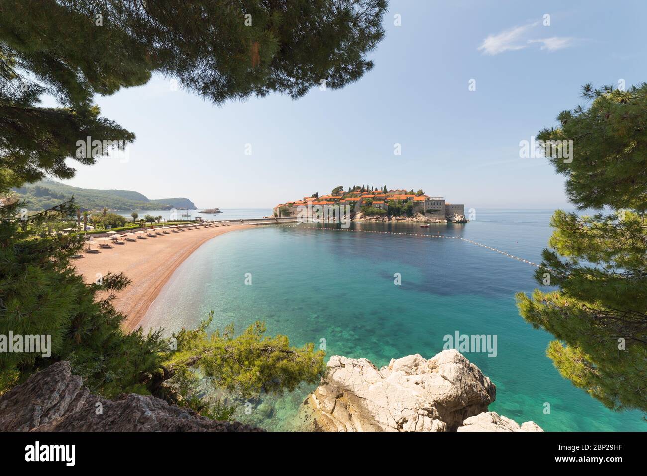 Sveti Stefan, small island and luxury resort in Budva, Montenegro ...