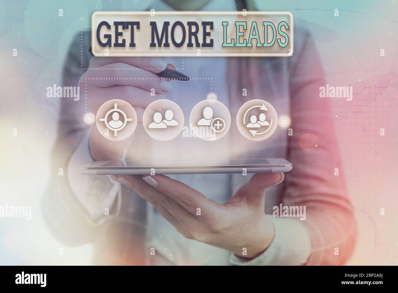 Conceptual hand writing showing Get More Leads. Concept meaning ...