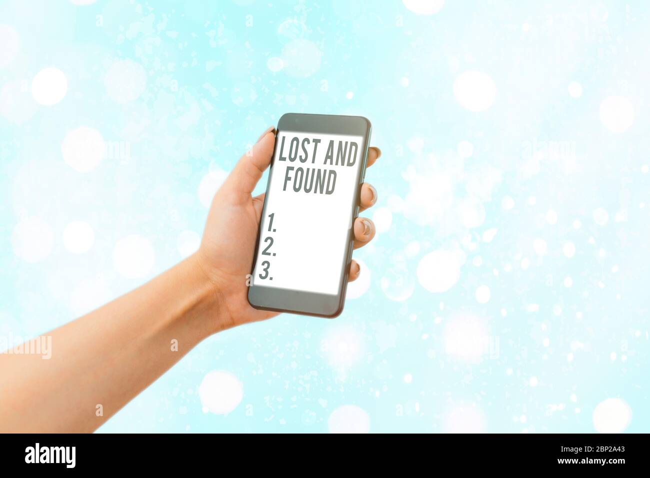 Writing note showing Lost And Found. Business concept for a place where ...