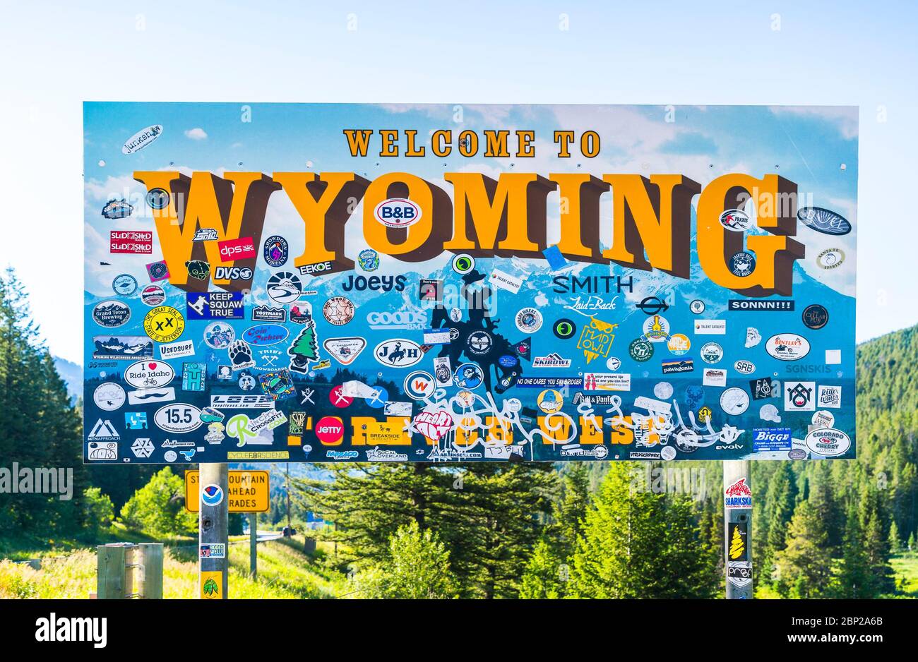 Welcome to wyoming sign hi-res stock photography and images - Alamy