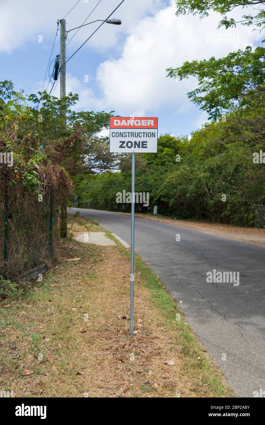 Construction zone road hi-res stock photography and images - Alamy