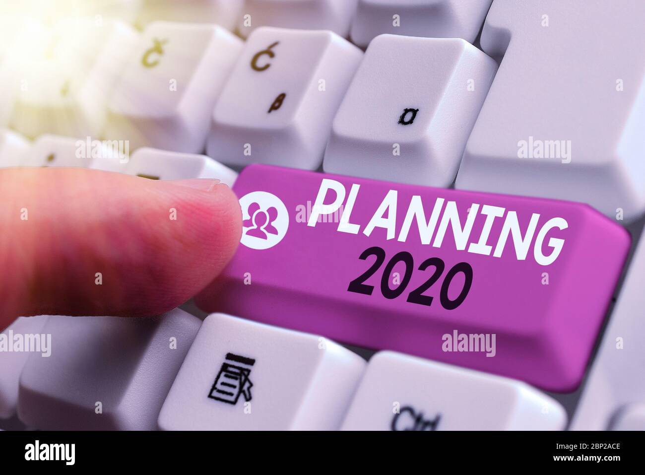 Handwriting text Planning 2020. Conceptual photo process of making ...