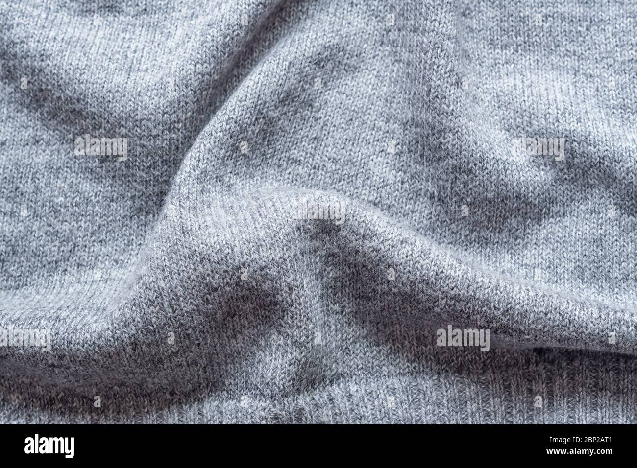 knitted grey fabric background Stock Photo - Alamy