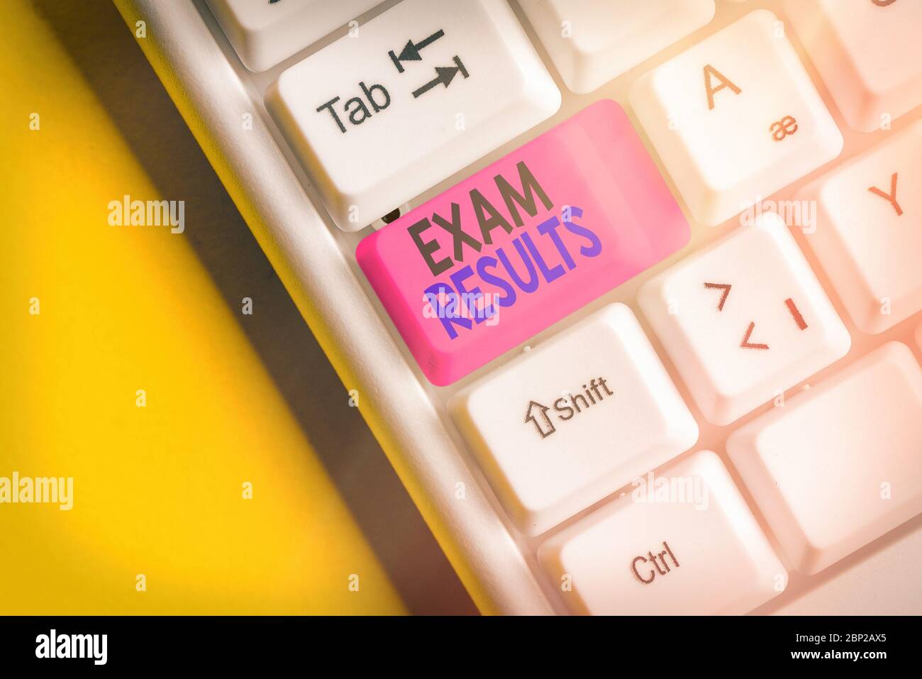 Word writing text Exam Results. Business photo showcasing An outcome of ...