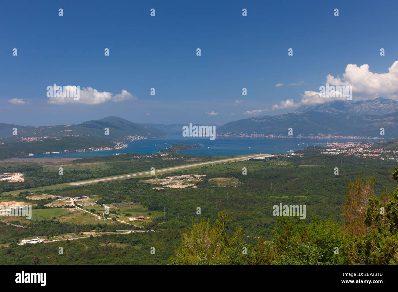 Panoramic view of Boka Bay, in Montenegro Stock Photo - Alamy