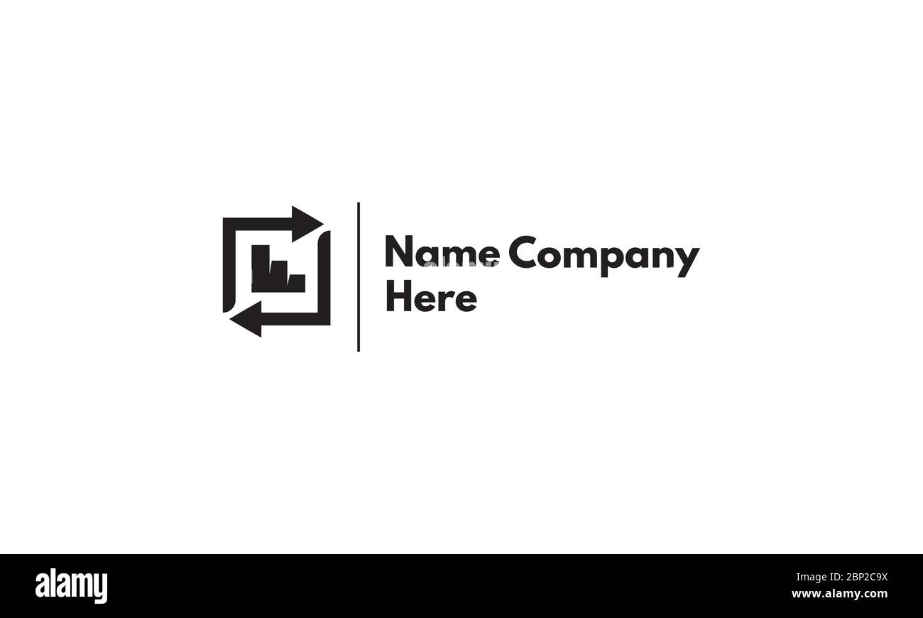 Vector logo on which an abstract image of a square recycling sign, in ...