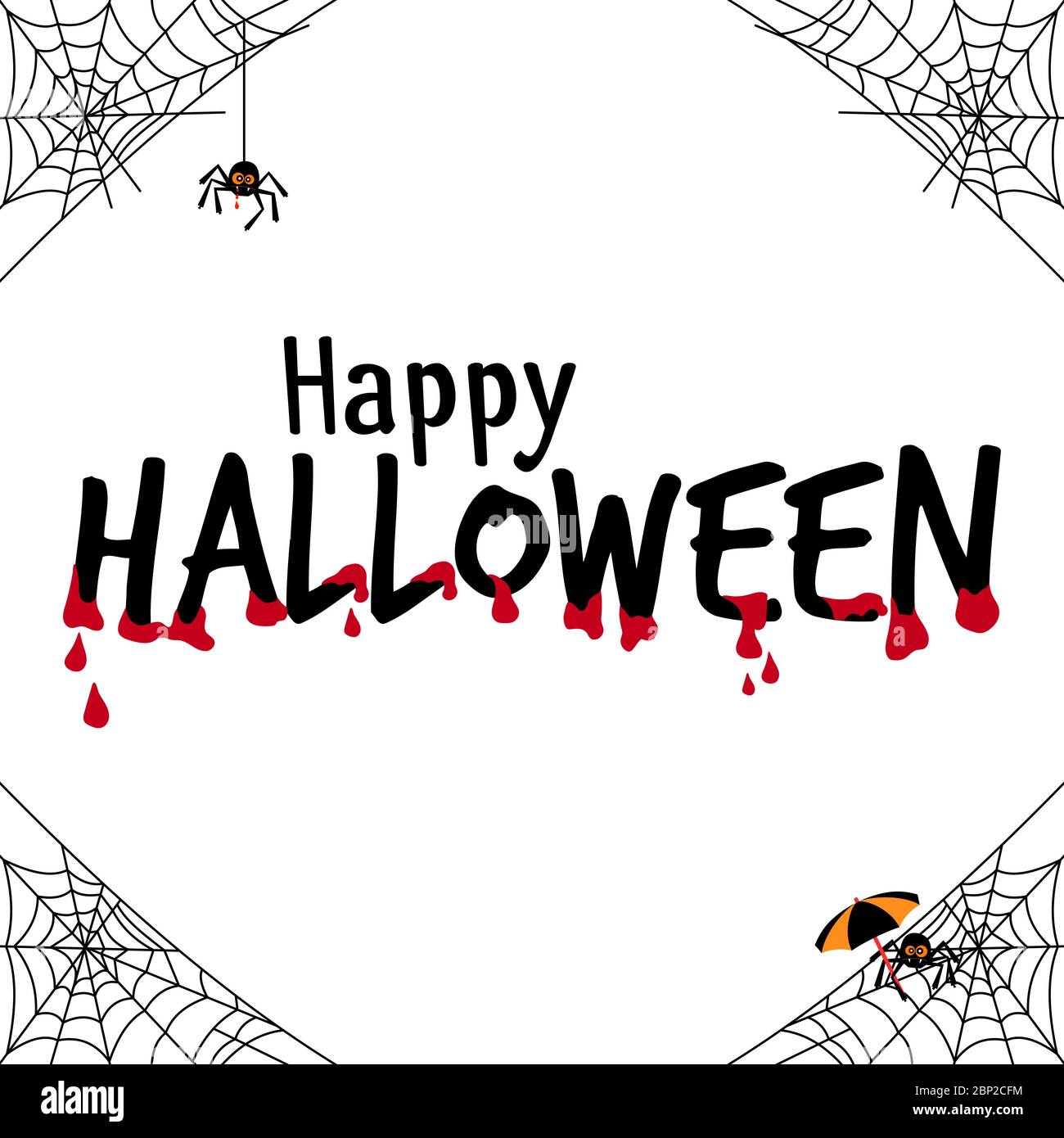 Hanging spiders Stock Vector Images - Alamy