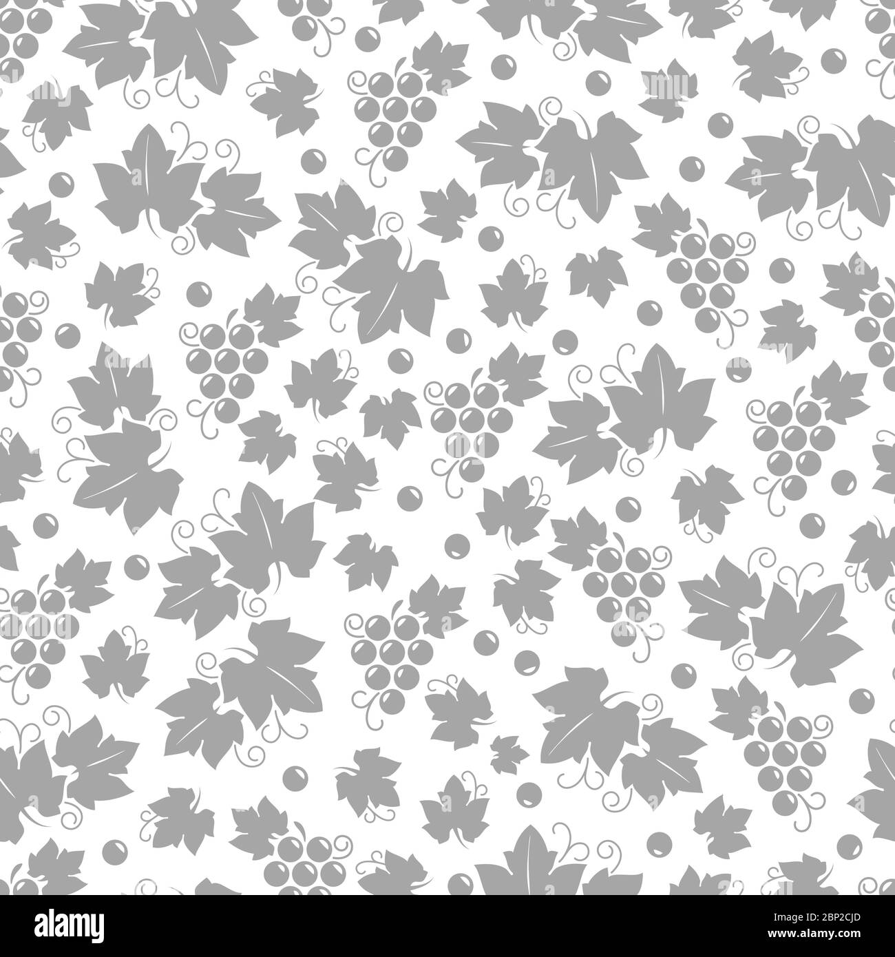 Leaves and grapes seamless pattern design, vector illustration Stock ...