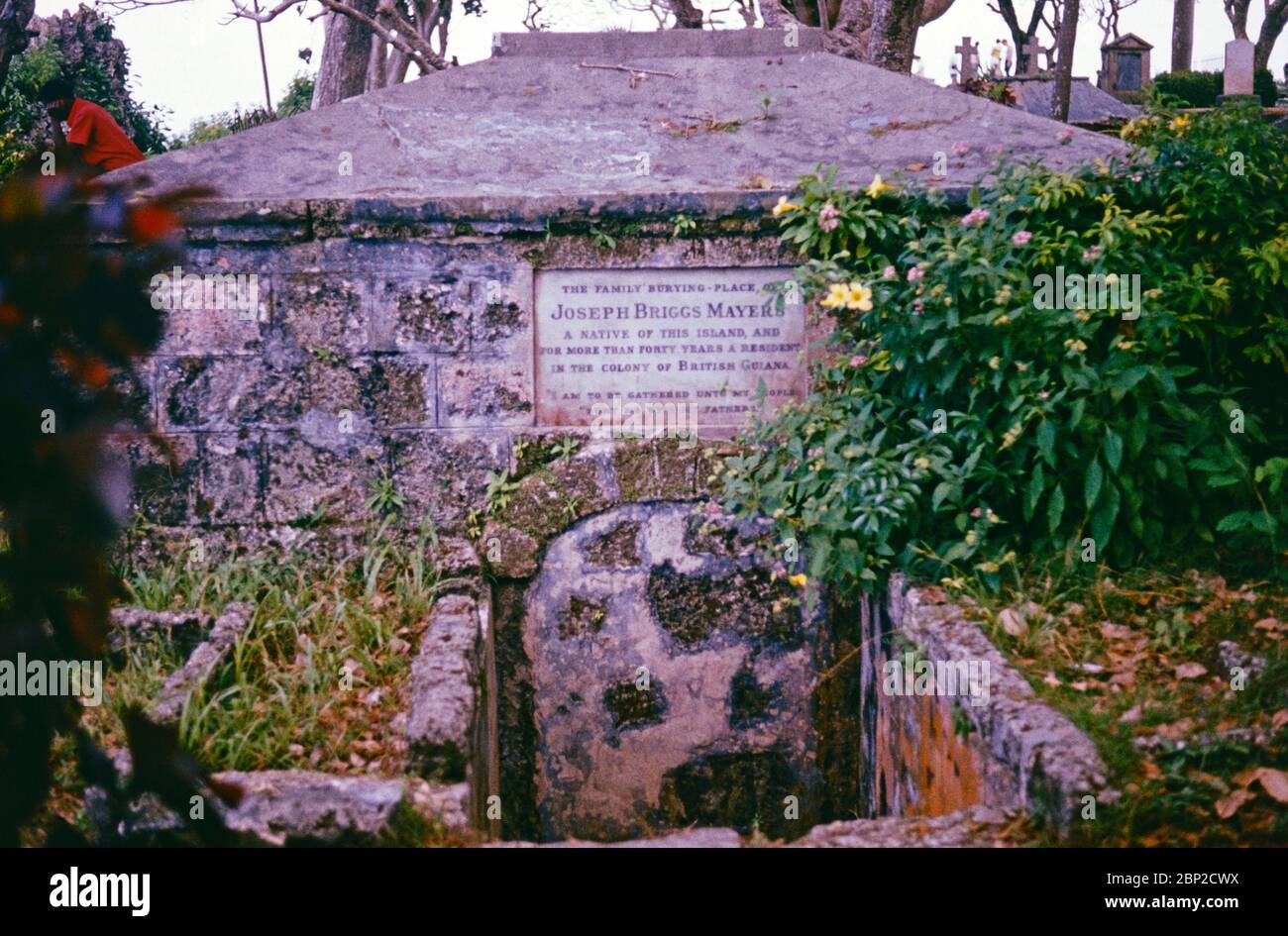 burial vault on the graveyard of St. John's Parish Church, April 02 ...