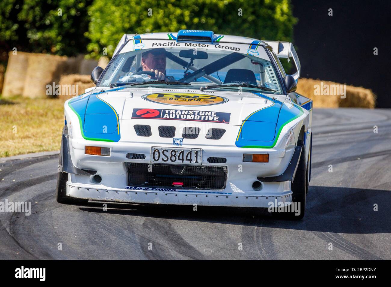 Barry Armiger in his 1981 Mazda RX7 2wd rally car Stock Photo - Alamy