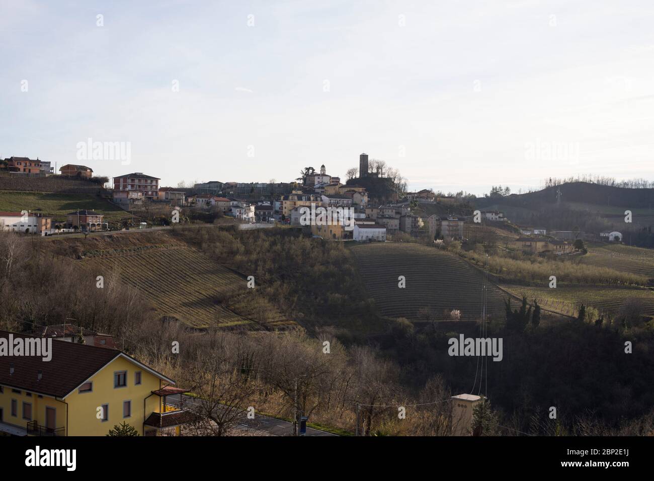 View of Cassinasco village in Piedmont, Langhe Stock Photo - Alamy