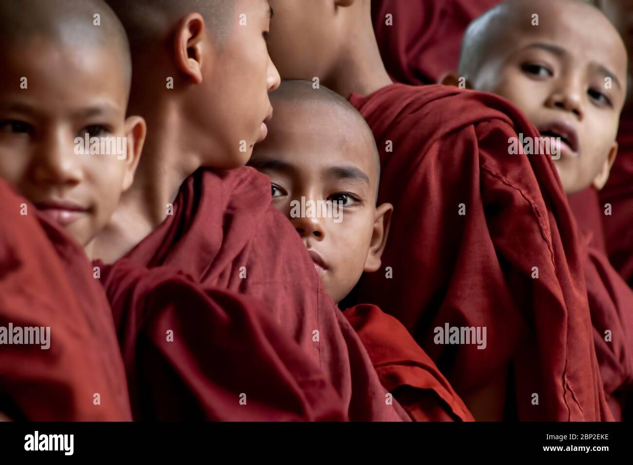 young boy monks in Myanmar Stock Photo - Alamy