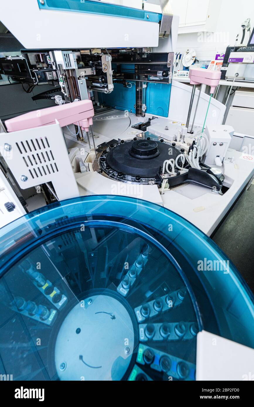 Automated serological testing machine for the detection of antibodies ...