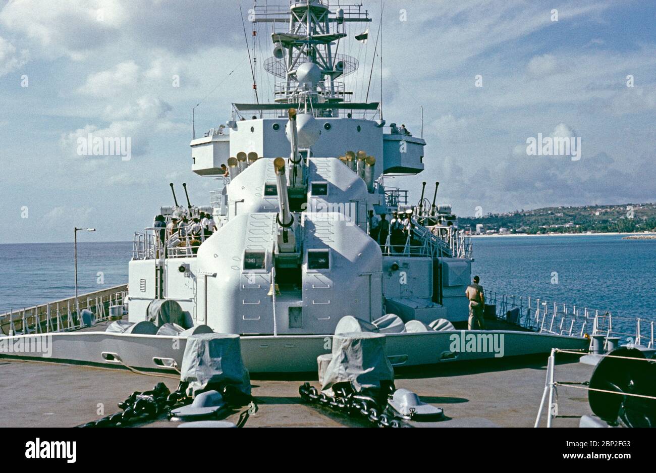 Training Ship Deutschland at the harbour, April 04, 1982, Bridgetown ...