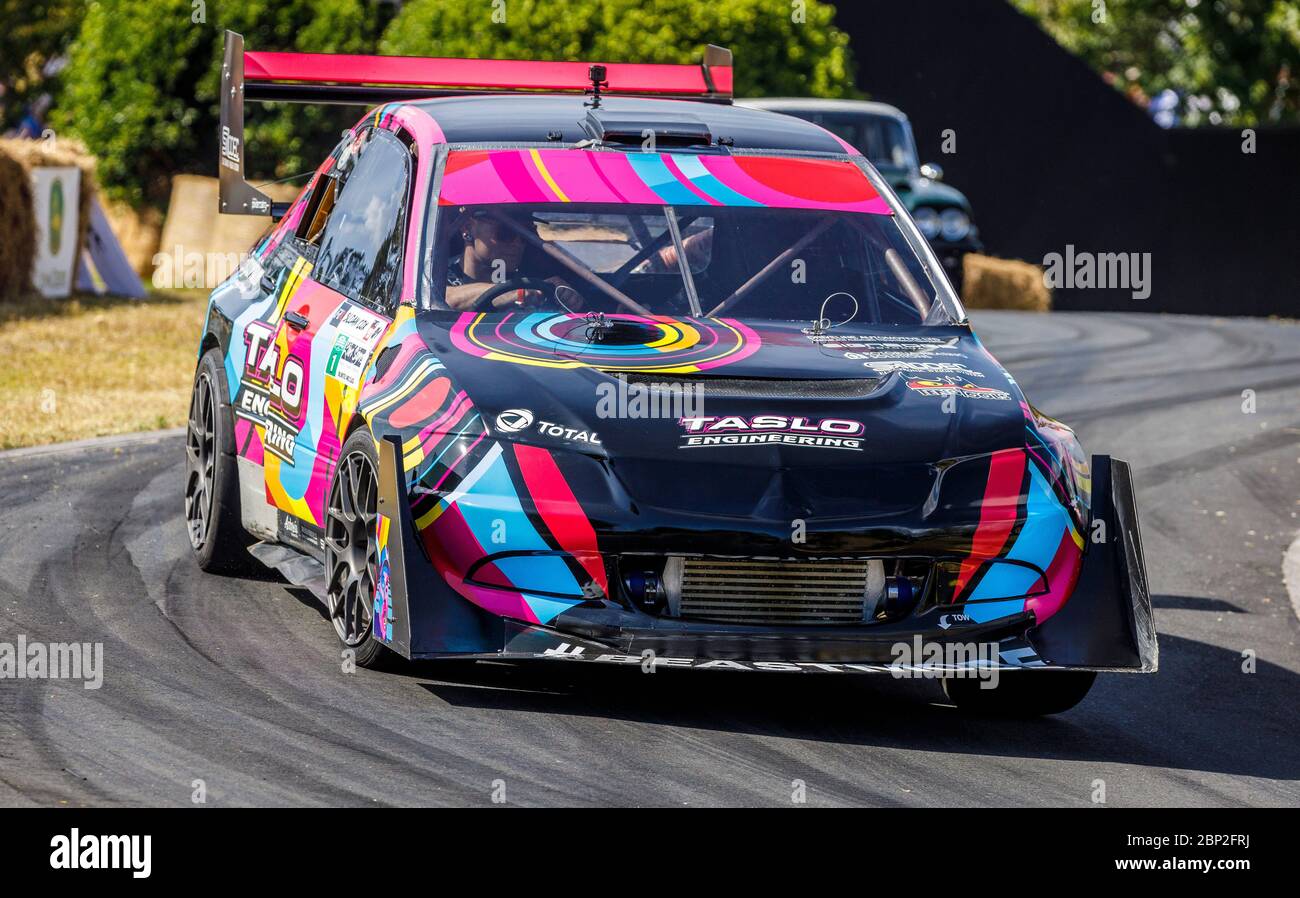 Sloan Cox in his 2004 EVO 8 Hillclimb Special, 800hp Stock Photo - Alamy