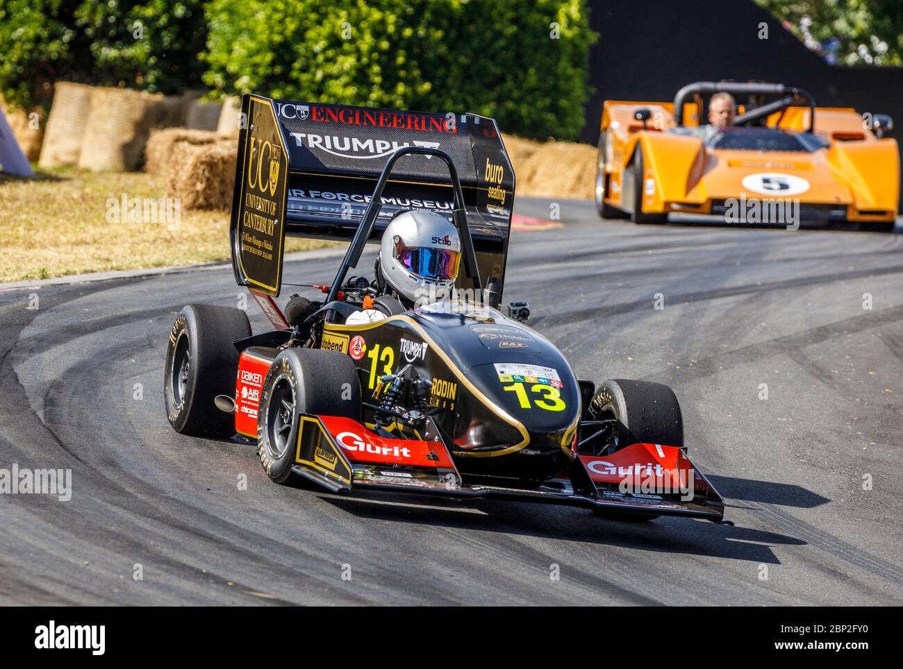 Jared Parker in the 2018 University Of Canterbury Motorsport 18-C racer ...