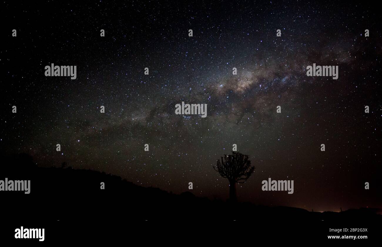 nightscape landscape, milky way Stock Photo - Alamy