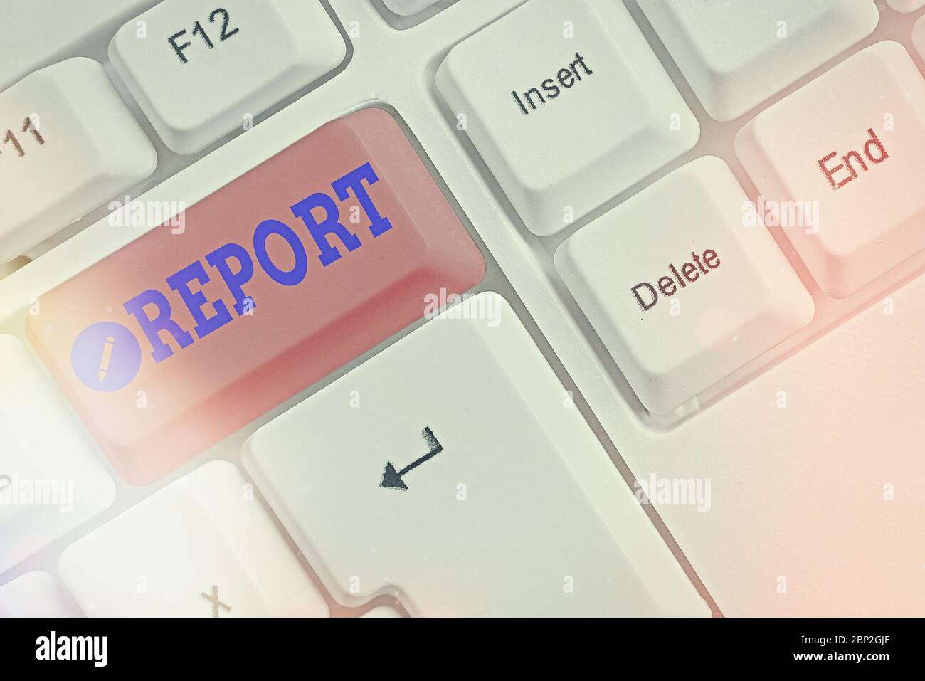 Text sign showing Report. Business photo showcasing give spoken or ...