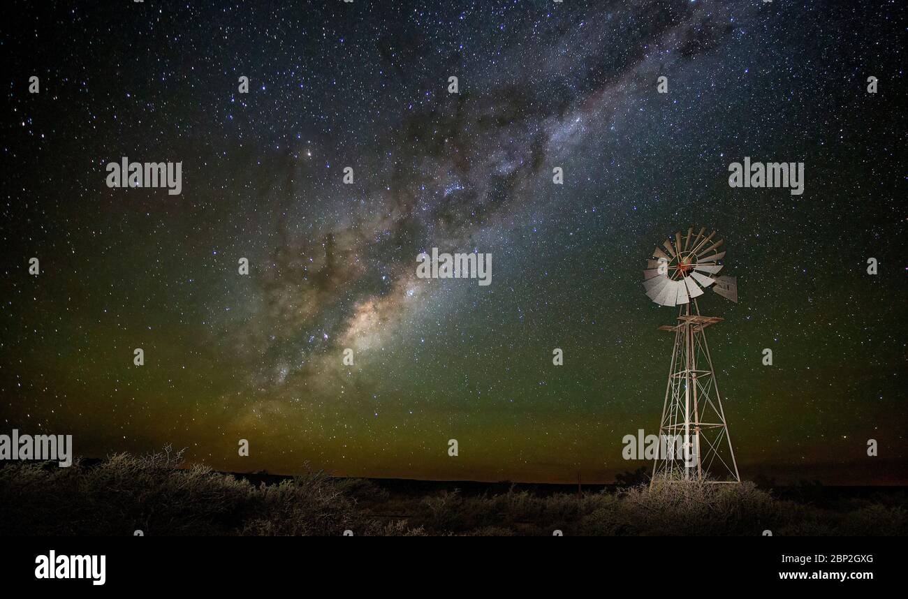 nightscape landscape, milky way Stock Photo - Alamy