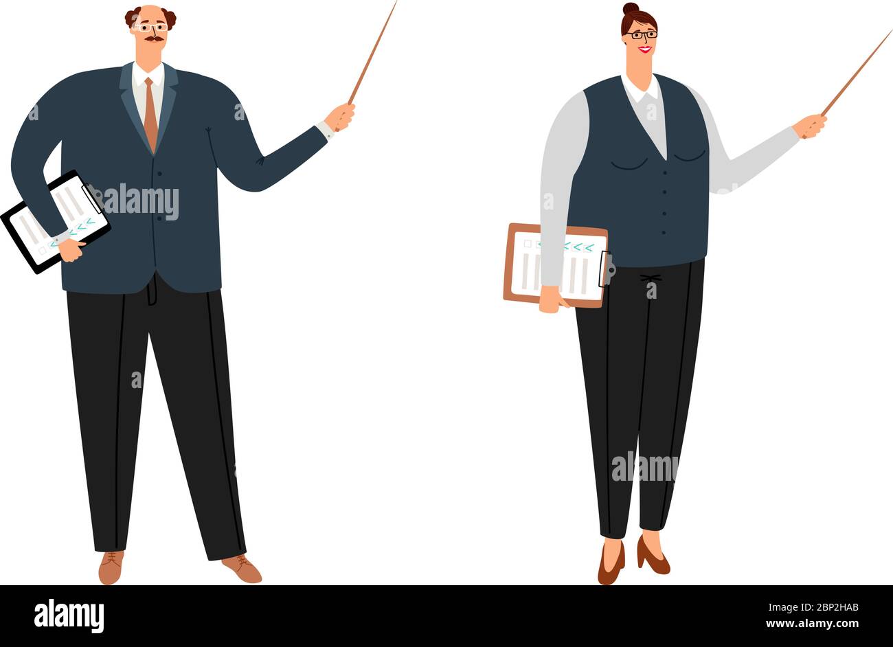 Cartoon teachers. Happy woman teacher in school uniform with glasses ...