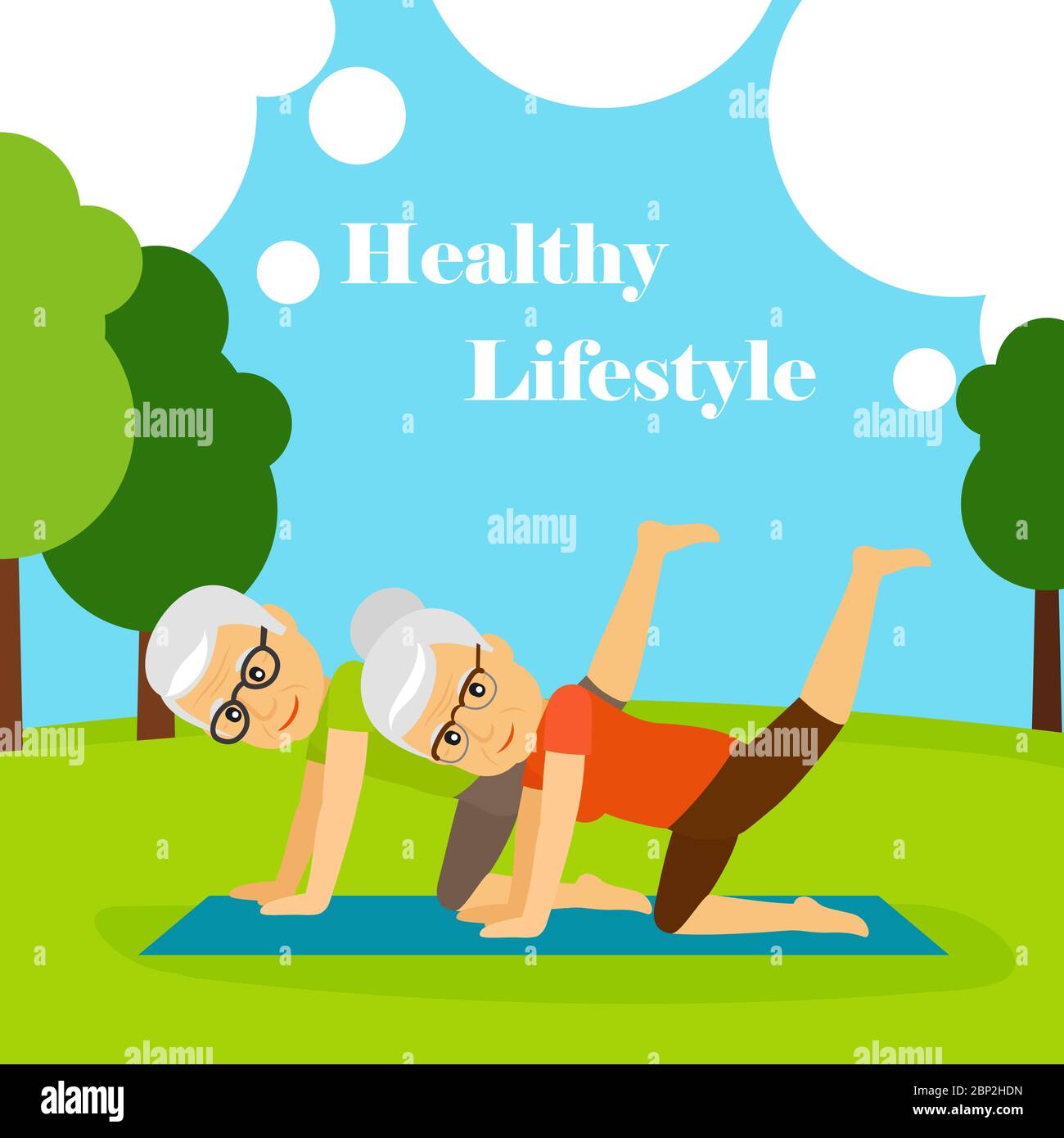 Retirement activity couple Stock Vector Images - Alamy