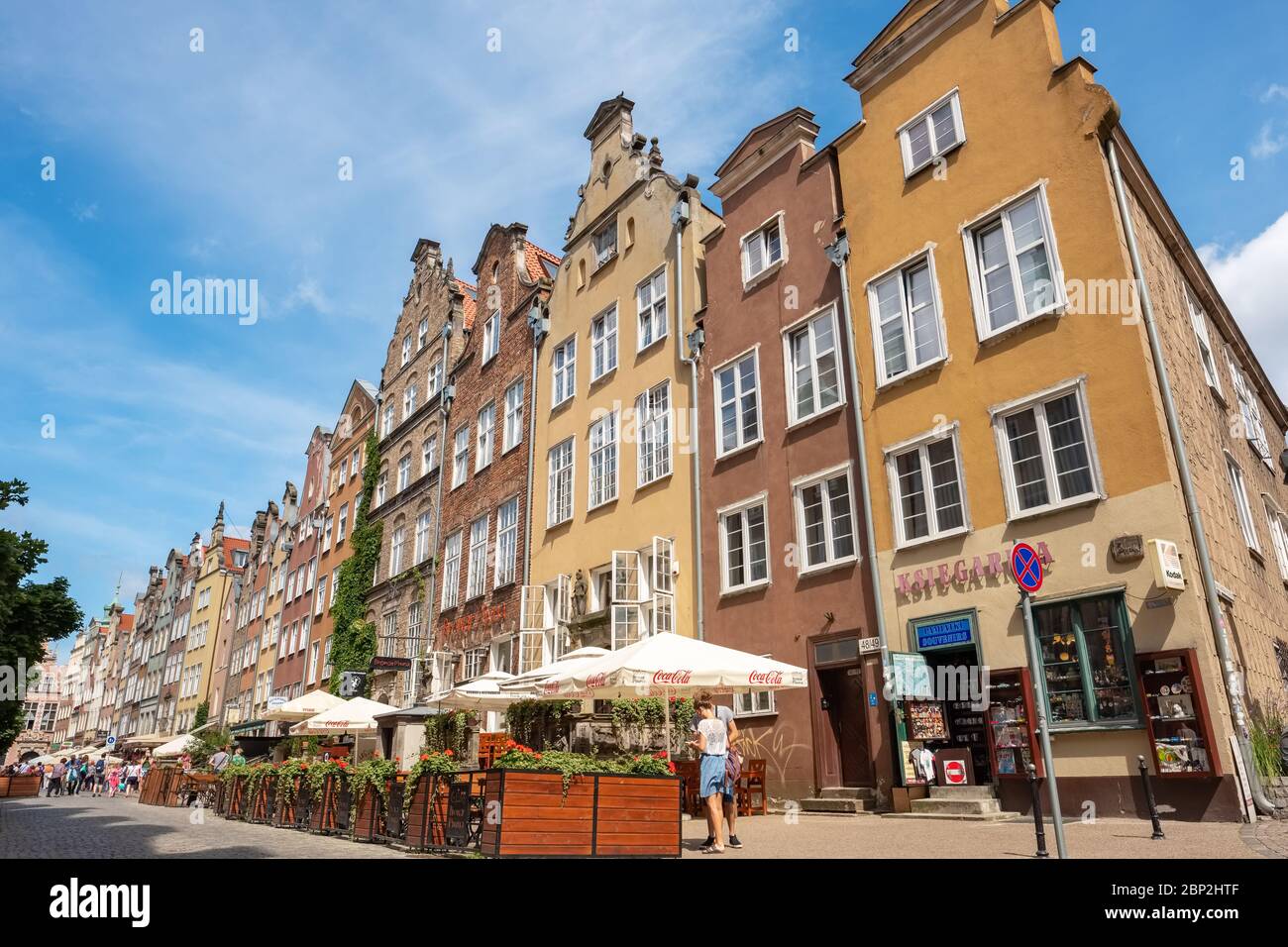 Gdansk, Poland - July 22, 2019: Architecture of Gdansk old town with ...