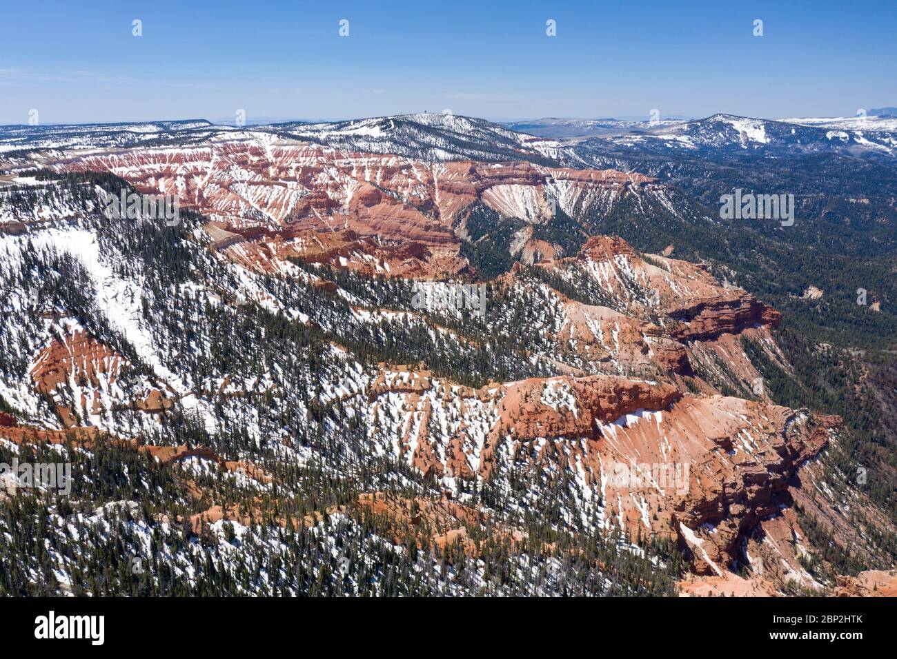 Aerial views of Cedar Breaks National Monument in Utah Stock Photo - Alamy
