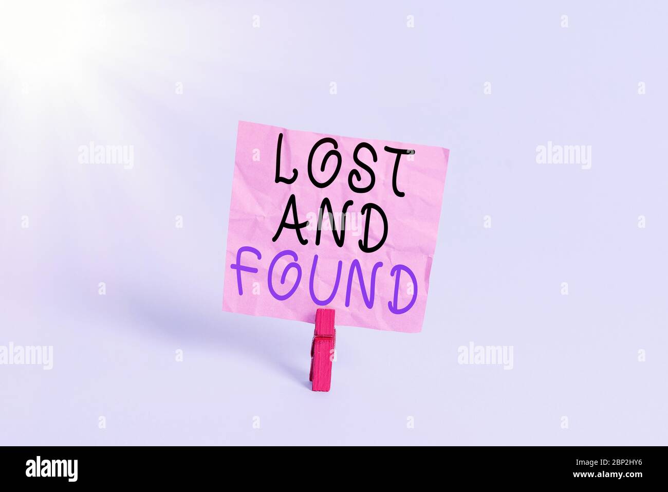 Writing note showing Lost And Found. Business concept for a place where ...