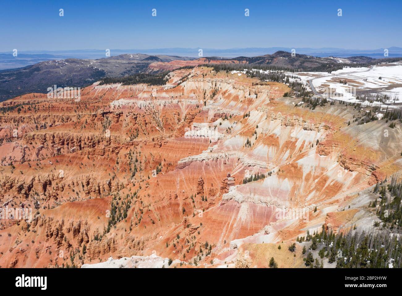 Aerial views of Cedar Breaks National Monument in Utah Stock Photo - Alamy