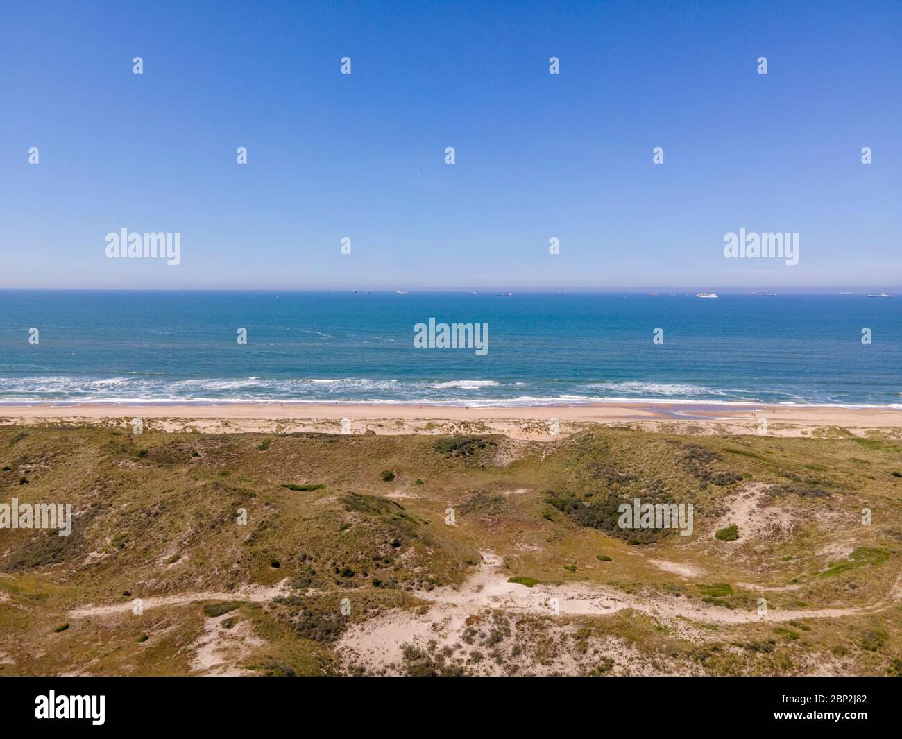 Coast netherlands drone sea dunes hi-res stock photography and images ...