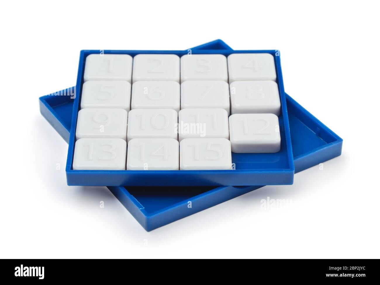 Pocket sliding fifteen puzzle game isolated on white background Stock ...