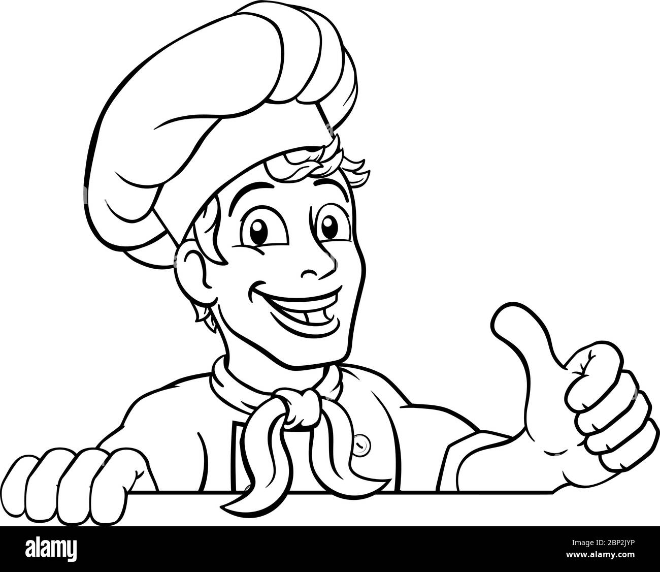 Cartoon cook Black and White Stock Photos & Images - Alamy
