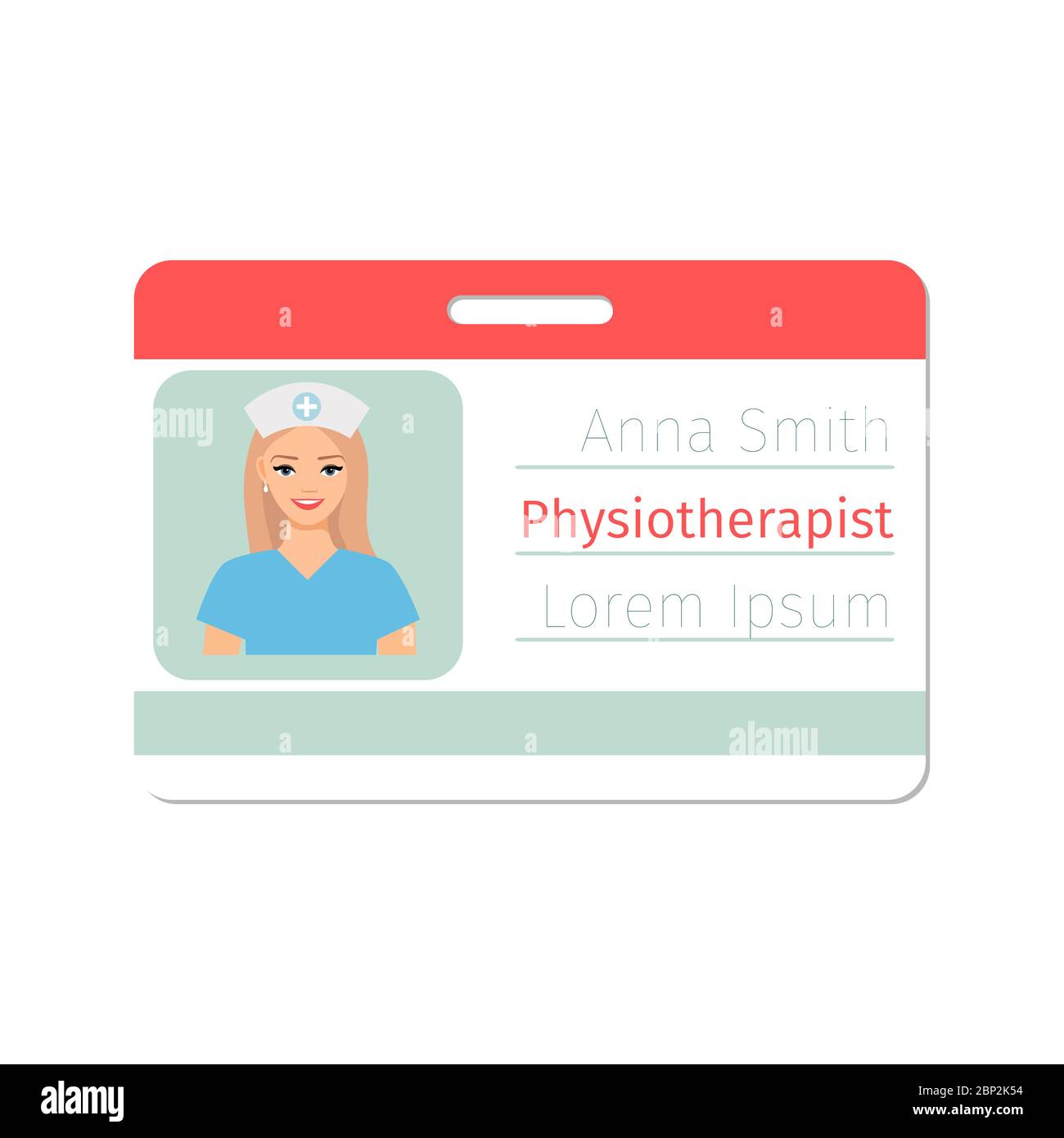 White medical uniform badge Stock Vector Images - Alamy