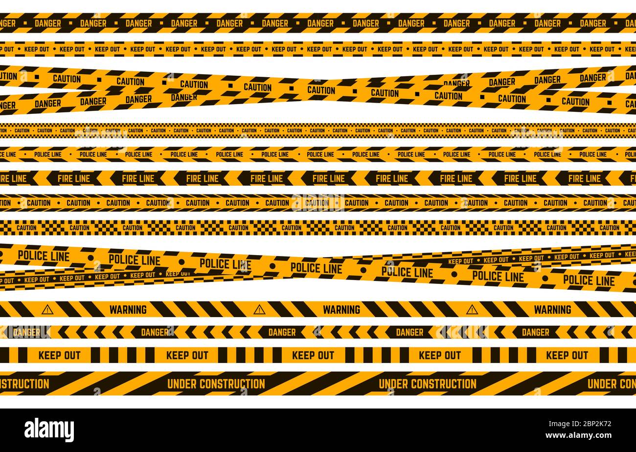 Danger police tape. Caution yellow and black tape, criminal perimeter ...