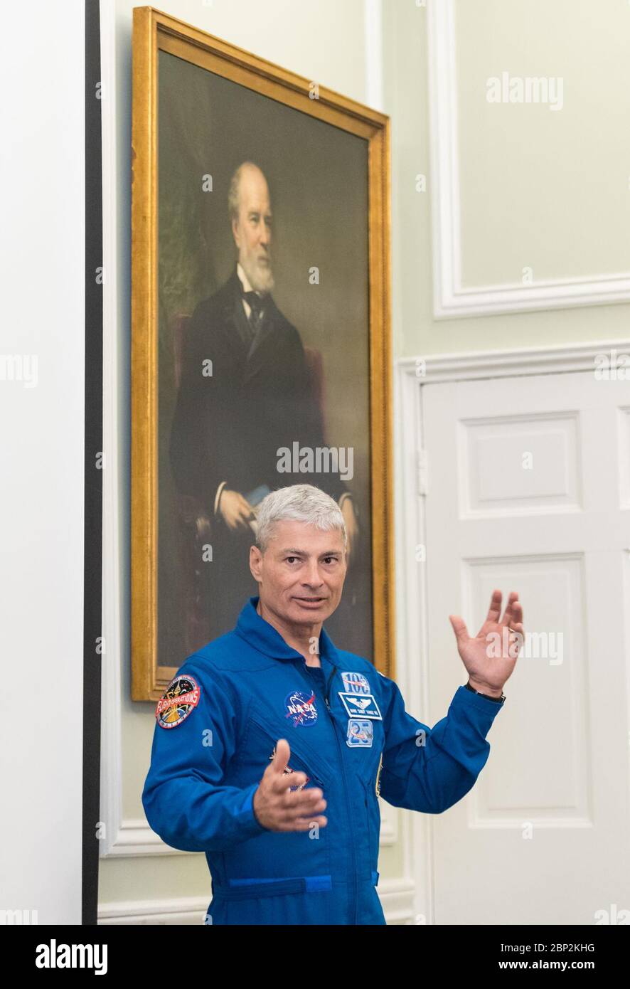 On June 15, 2018, NASA astronaut Mark Vande Hei speaks at the DACOR ...