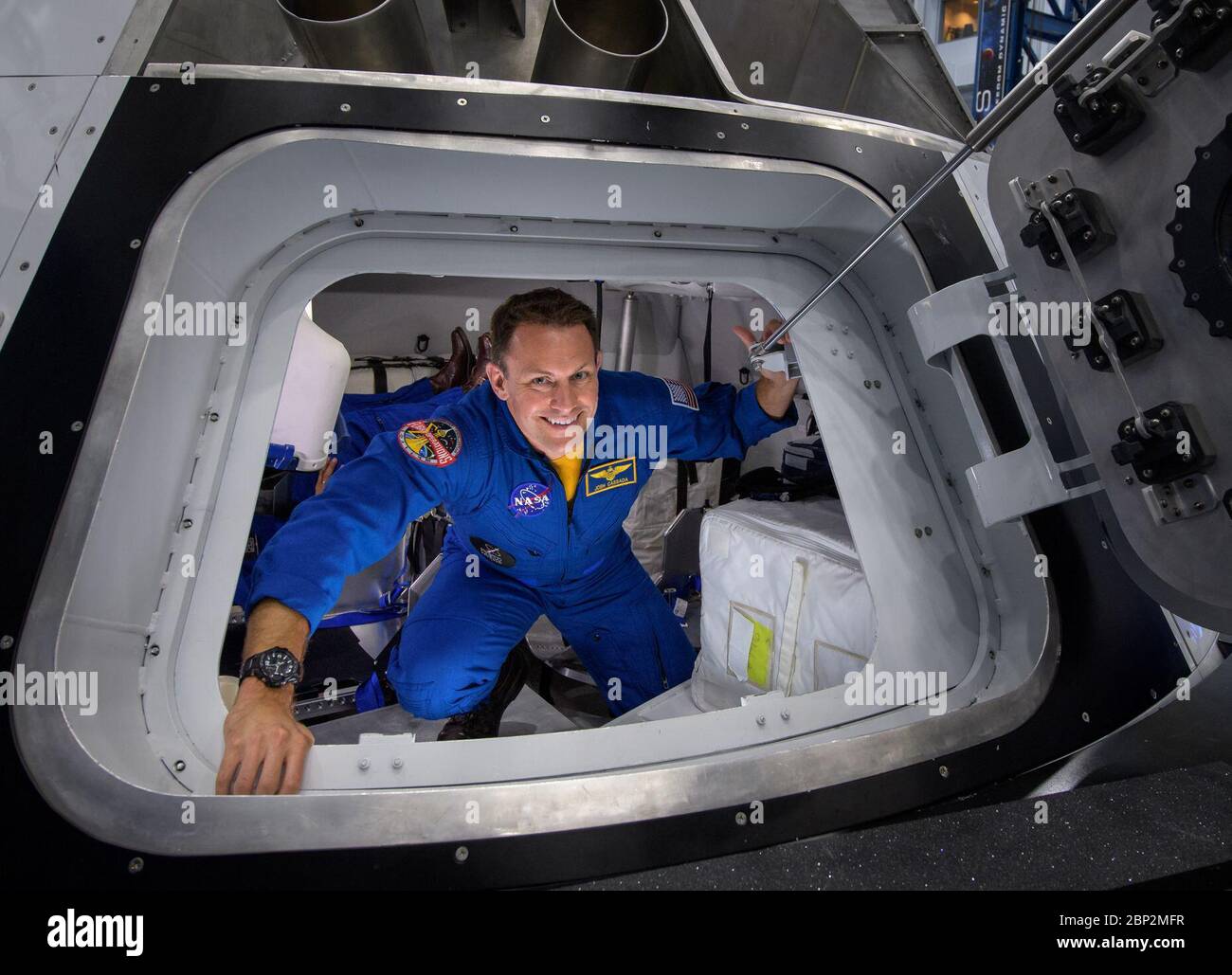On August 2, 2018, NASA astronaut Josh Cassada poses for a photo after ...