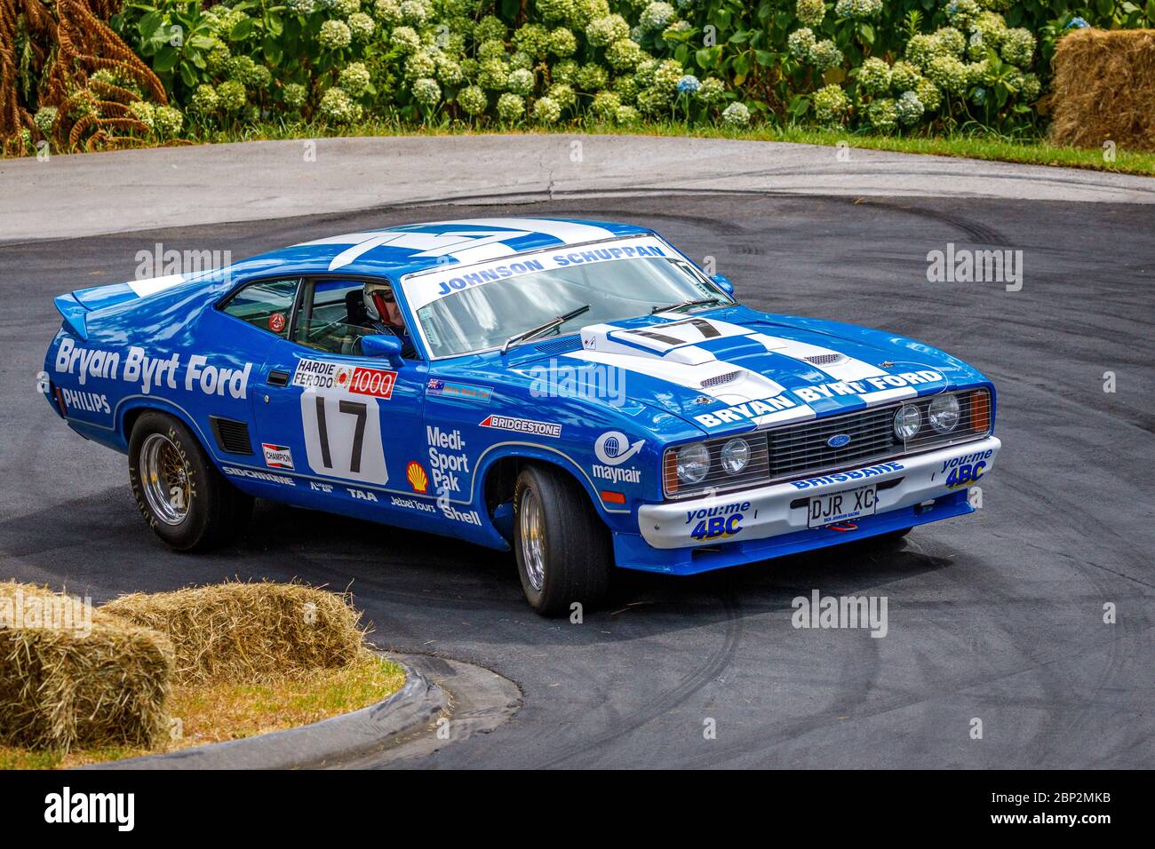 Philip Macey in the 1972 Ford Falcon. Replica of Dick Johnson's famous ...