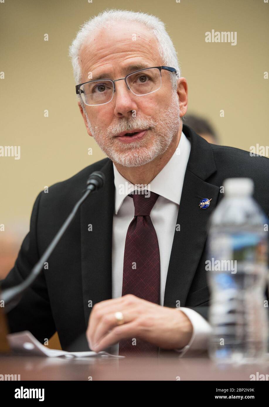Mark Geyer, Director of NASA's Johnson Space Center, testifies during ...