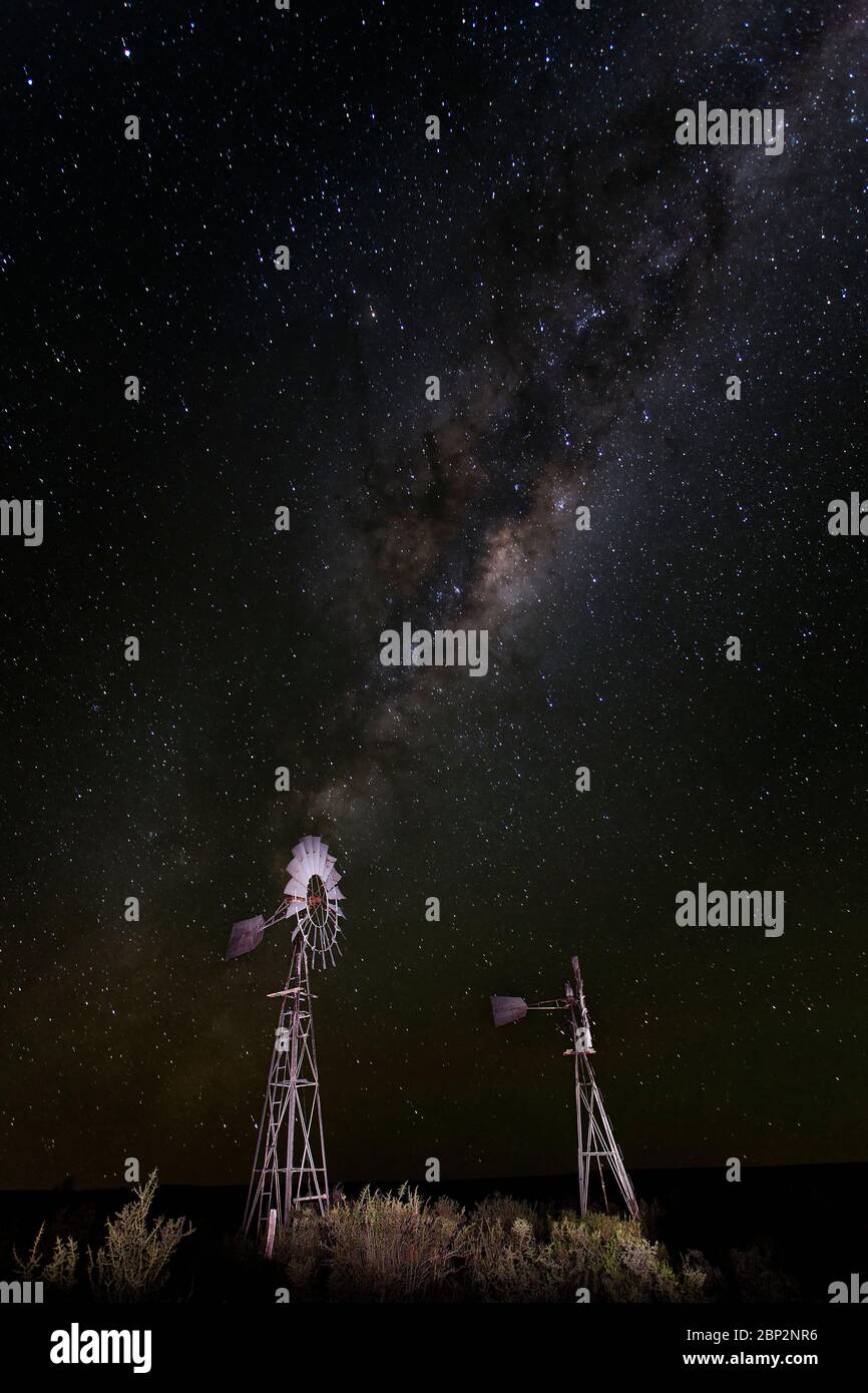 nightscape landscape, milky way Stock Photo - Alamy